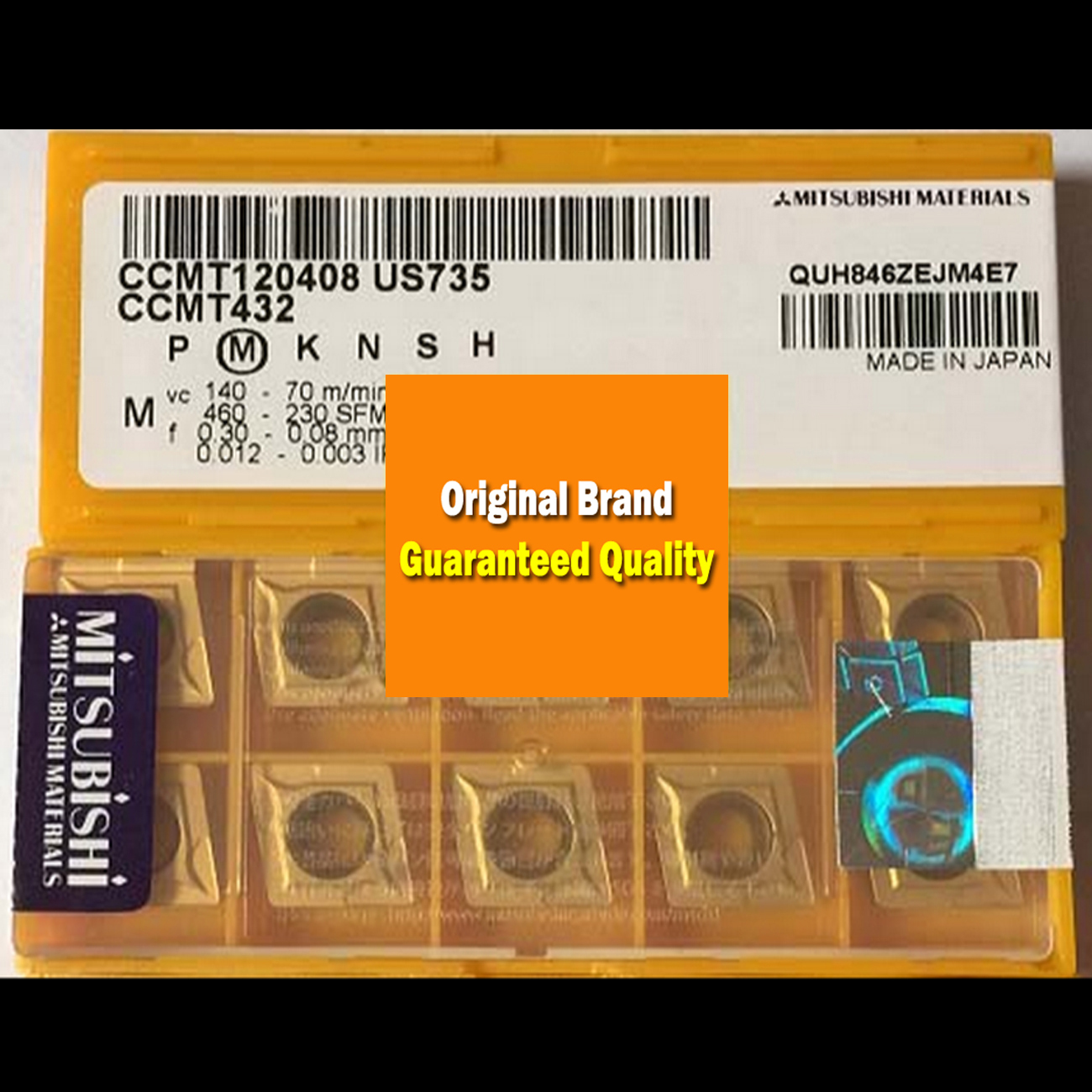 10PCS in BOX Original MITSUBISHI CCMT120408 US735 CCMT432 Carbide ...