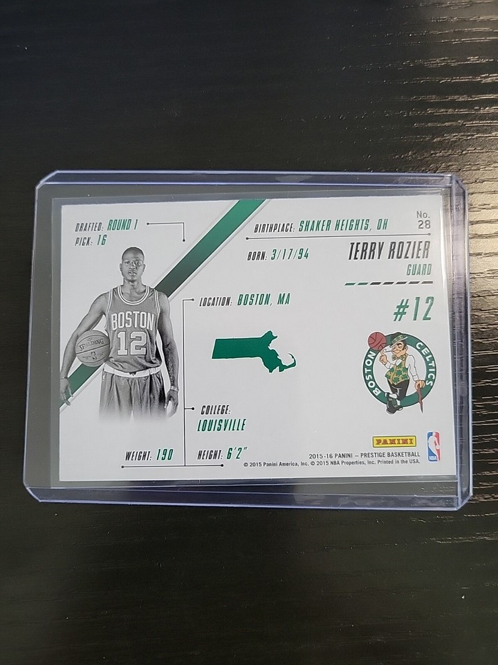 2015-16 Panini Prestige Prestigious Picks Terry Rozier #28 Rookie RC | eBay