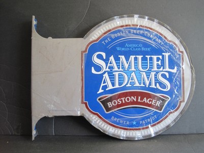 Samuel Adams Boston Lager Beer Sam Adams Light Beer Double Sided Metal ...