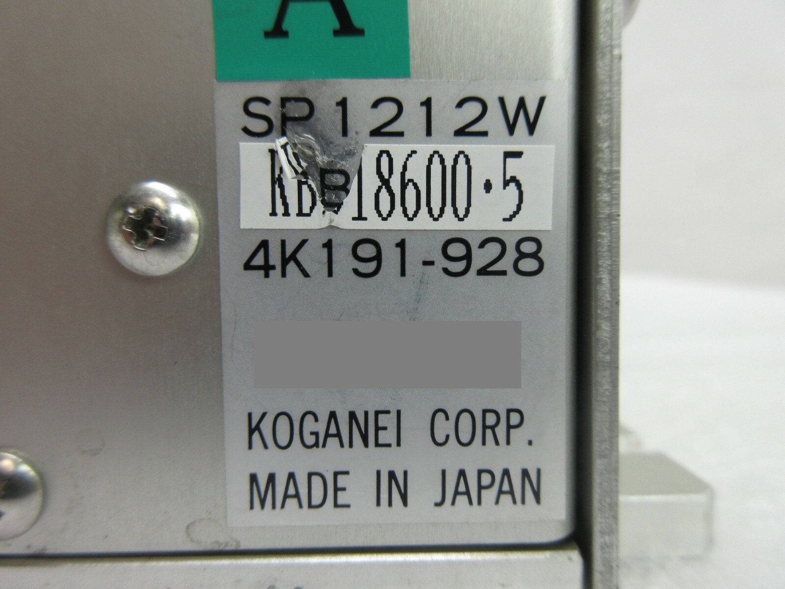 Nikon 4K191-928 Pneumatic Control Unit SP1212W KBB18600-5 NSR-S205C ...