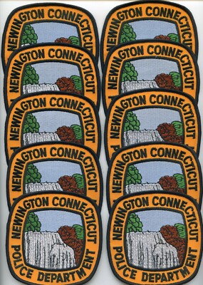 NEWINGTON CONNECTICUT Patch Lot Trade Stock 10 Police Patches POLICE ...