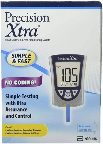 Precision Xtra Blood Glucose & Ketone Monitoring System Simple to Use ...