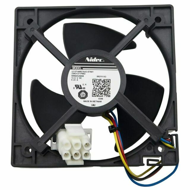 GE WR60X10340 13.6VDC 0.23A Refrigerator/Freezer/Evaporator Fan Motor ...