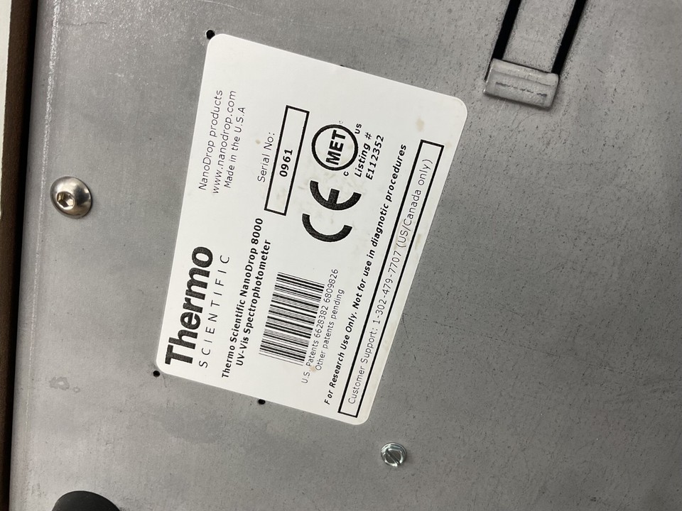 NanoDrop 8000 ND-8000 UV-Vis Spectrophotometer Thermo Scientific Multi ...