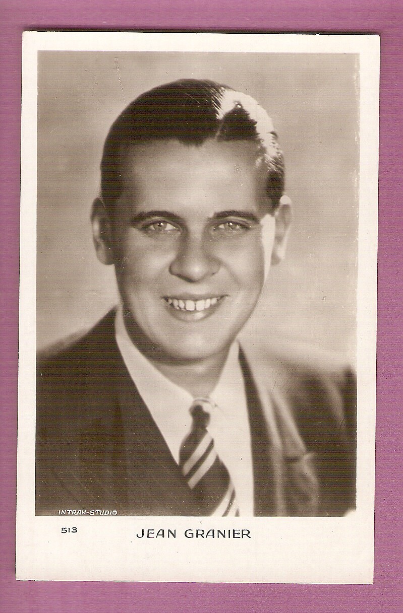 Jean GRANIER carte photo non postale vintage CINEMA Ed.-. ph.Intran ...