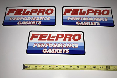 3 Fel-Pro Vinyl Racing Stickers AMA SX INDY NHRA NASCAR Truck Trailer ...