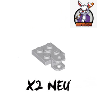 Lego® 2x 2x2 Plate Modified Socket Light Bluish Gray Grau 63082 Neu ...