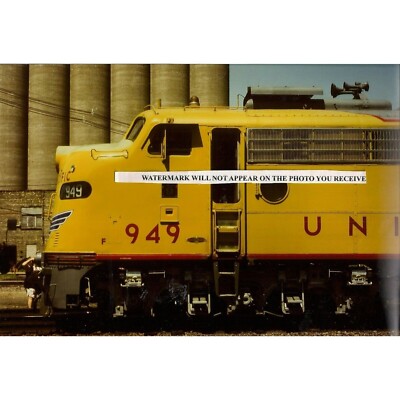 Union Pacific Railroad Engine 949 Close Up Photo In Clinton Iowa 12 x 8 ...