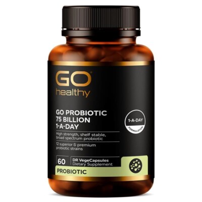 [GO HEALTHY] Go Probiotics 75 Billion Broad Spectrum Probiotic 60 Vege ...