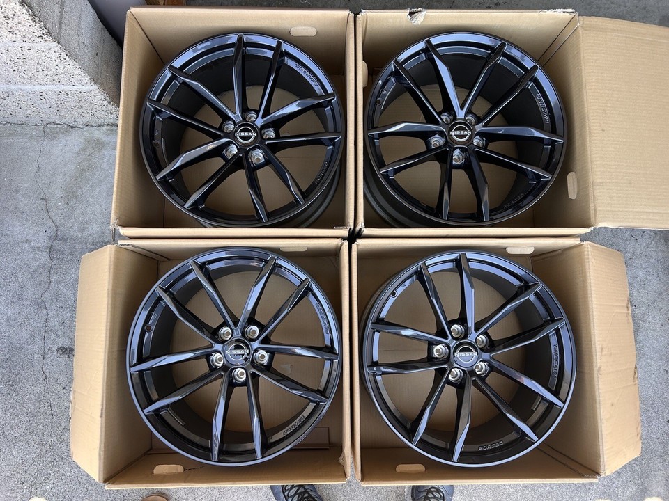 19" Nissan Z Performance Sport Rays Forged Engineering OEM Wheels Rims ...