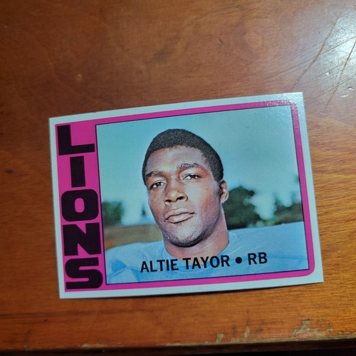 1972 Topps Football Altie Taylor Detroit Lions #199 NM-MT CENTERED | eBay