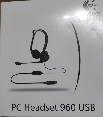 Logitech PC 960 Schwarz Kopfbügel Headset für PC Neu | eBay.de
