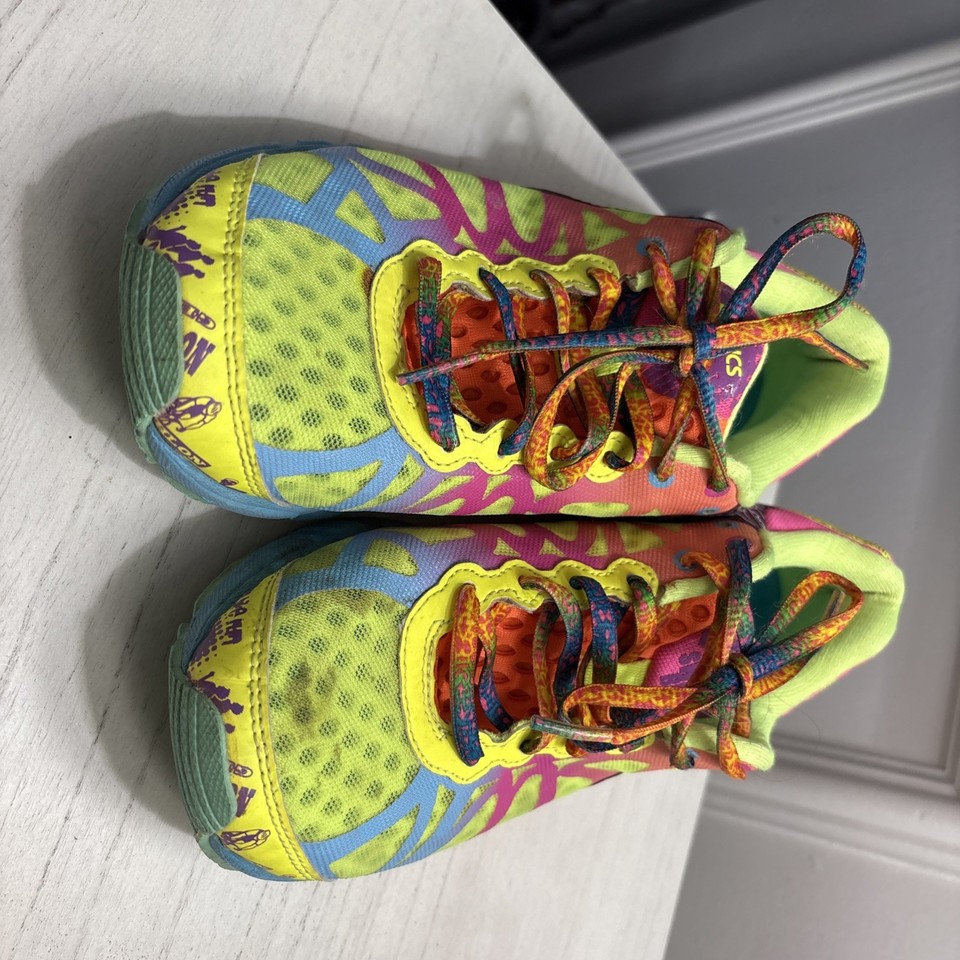 ASICS Gel-Noosa Tri 9 Running Shoes – Flash Yellow/Turquoise/Berry ...