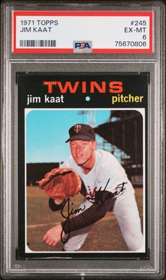 1971 TOPPS #245 JIM KAAT PSA 6 | eBay