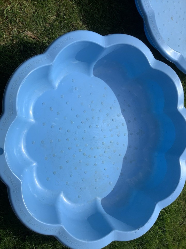 Blue Maxi Shell Set Sandpit - Sand/Water For Kids/Dogs Paddling Pool ...