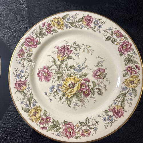 Set of four royal Jackson Mayfair floral salad plates beautiful fine ...