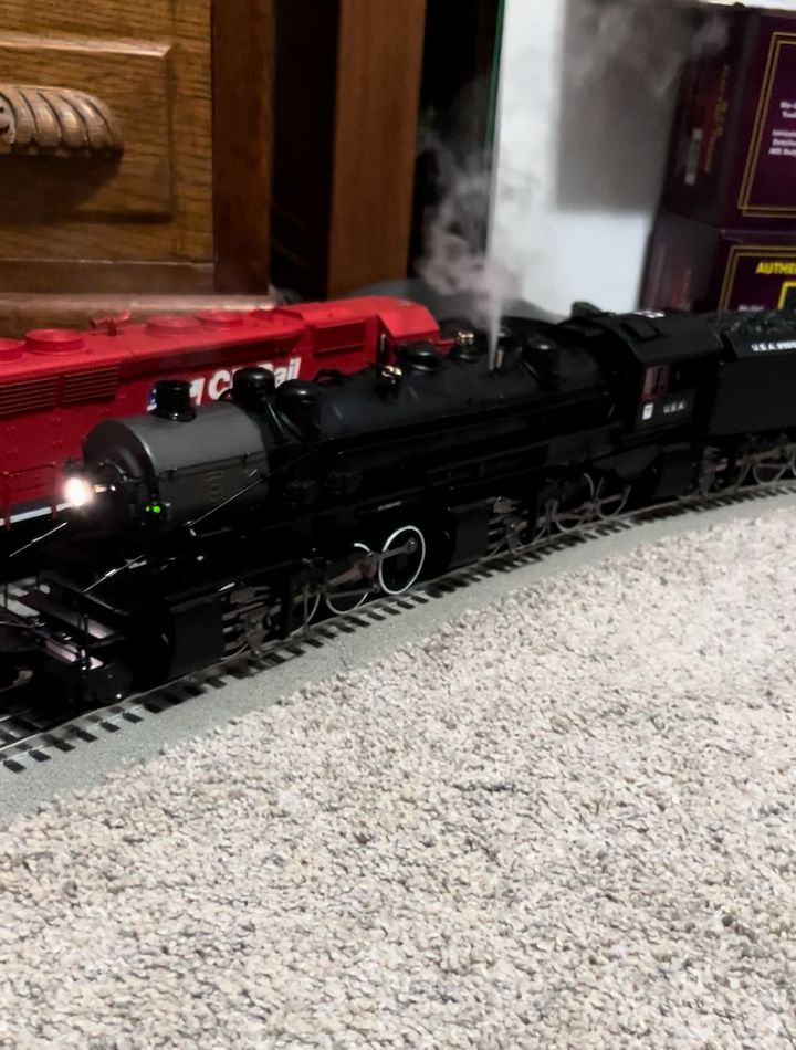 MTH PREMIER *CUSTOM U.S. ARMY* TRIPLEX STEAM ENGINE; PS3, WHISTLE STEAM ...