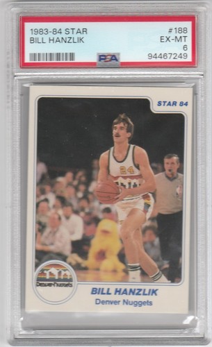 1983 STAR #188 BILL HANZLIK PSA 6 Denver Nuggets | eBay
