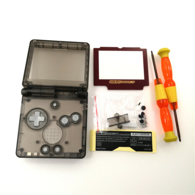 Klares schwarz GBA SP Hülle Shell-Gehäuse-CASE für Nintendo Game Boy ...