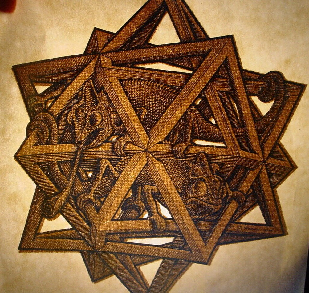 STARS DESIGN M.C. ESCHER 1970's VINTAGE CLASSIC IRON … - Gem