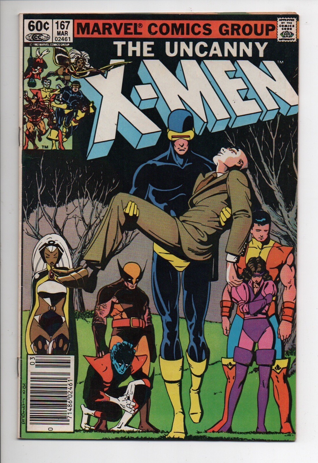 The Uncanny X-Men 167 Marvel Comic Book 1982 Vintage Xavier Cyclops ...