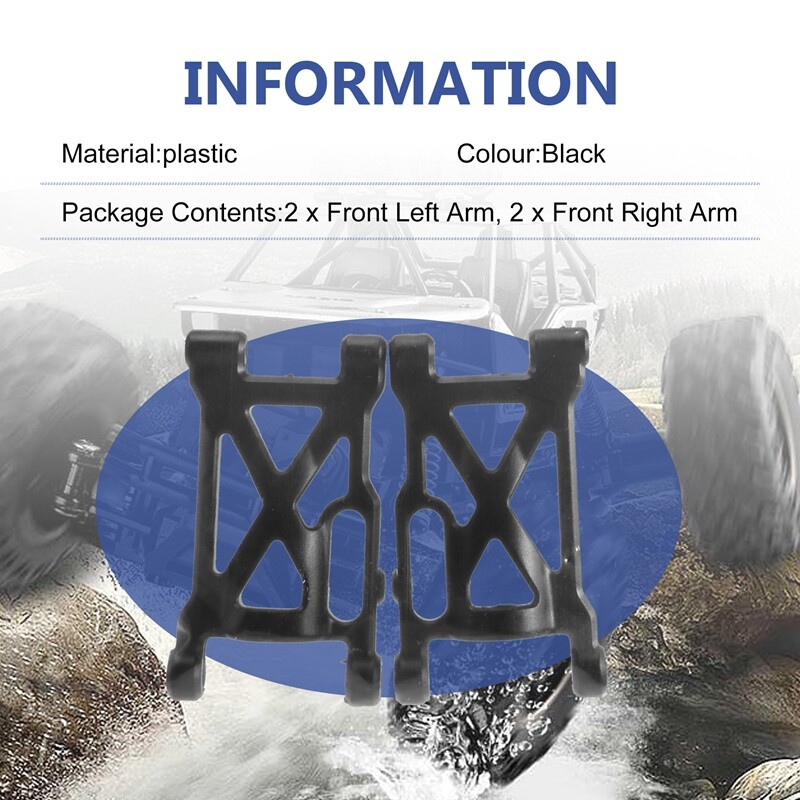 4Pcs Front Swing Arm Suspension Arm Set 0004 for 12428 12427 1/12 RC ...