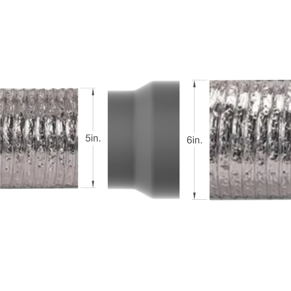 5" to 6", Duct Hose Connecter, Reducer, Expander, Adapter, in. inch ...