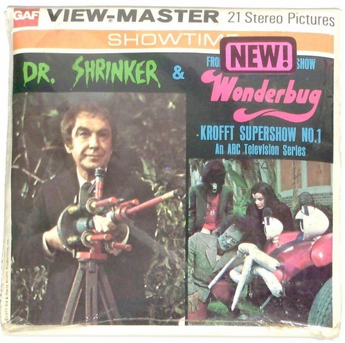 DR SHRINKER & WONDERBUG KROFFT SUPERSHOW 3d View-Master 3 Reel Packet ...