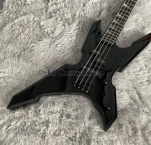 4 String Warlock Extreme Electric Bass Guitar Black Solid body Special ...