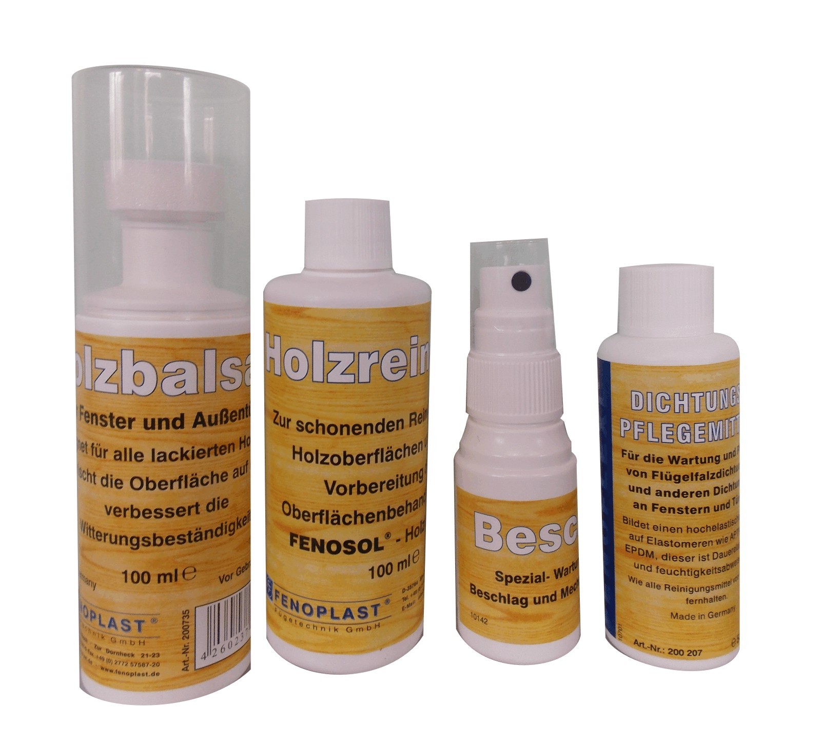 Fenosol Holzfenster Pflegeset Reinigung + Pflege von Fenster und Türen ...