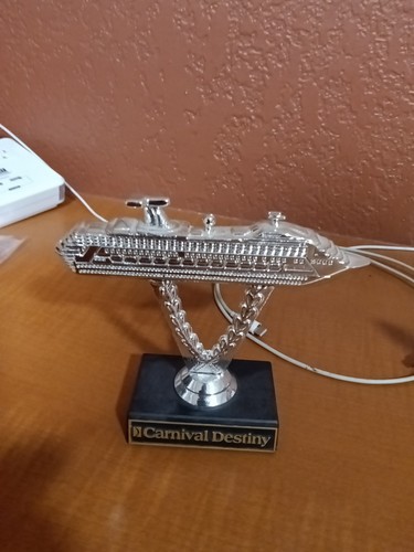 VTG Carnival Carnival DESTINY Plastic Ship on a Stick Cruise Trophy 1st ...