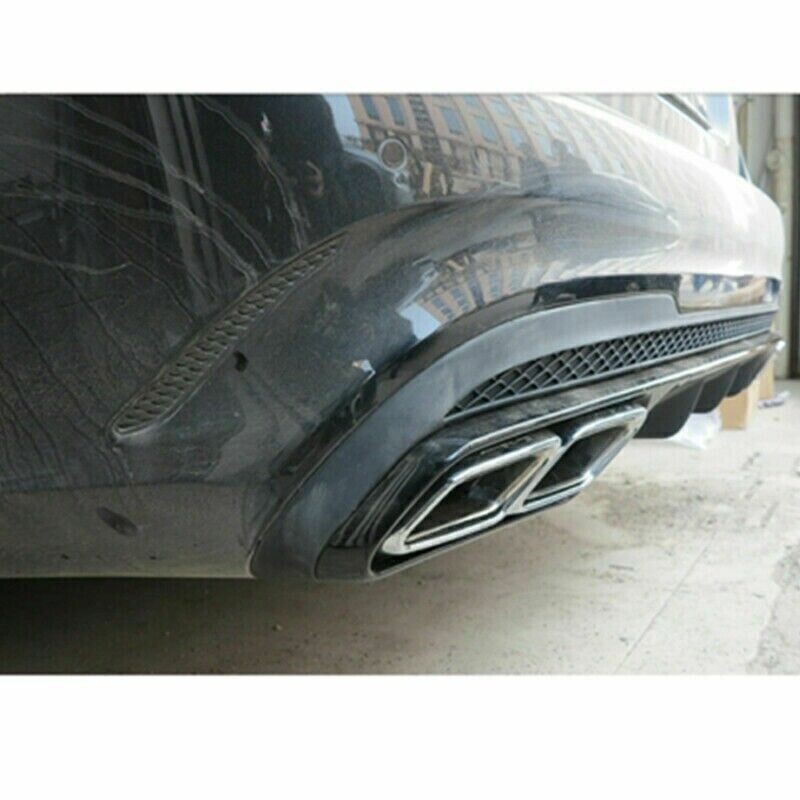 For Mercedes Benz C E S Class W205 C200 C180 Modified Car Exhaust Tail ...