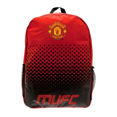 Manchester United Red Backpack Officially Licensed 17x12x6 Inches | eBay