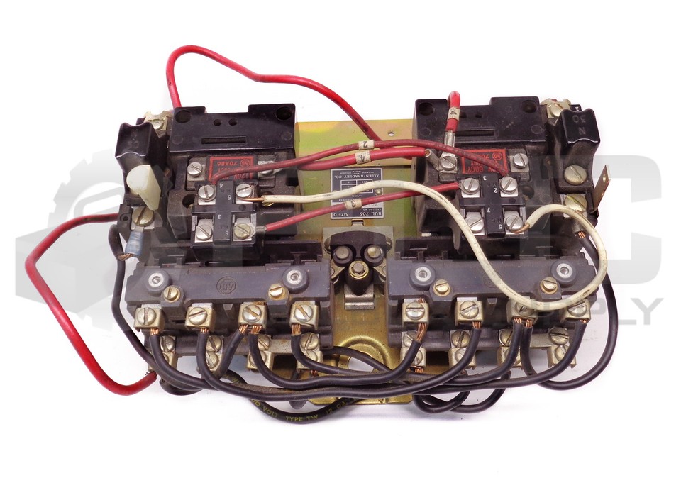 ALLEN BRADLEY 705A0X947 SER K SIZE 0 REVERSING STARTER W/70A86 N30 HEAT ...