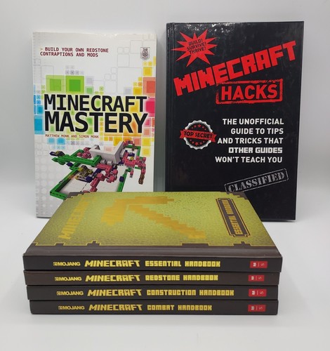 Minecraft Book Lot Combat Construction Redstone Essential and more | eBay