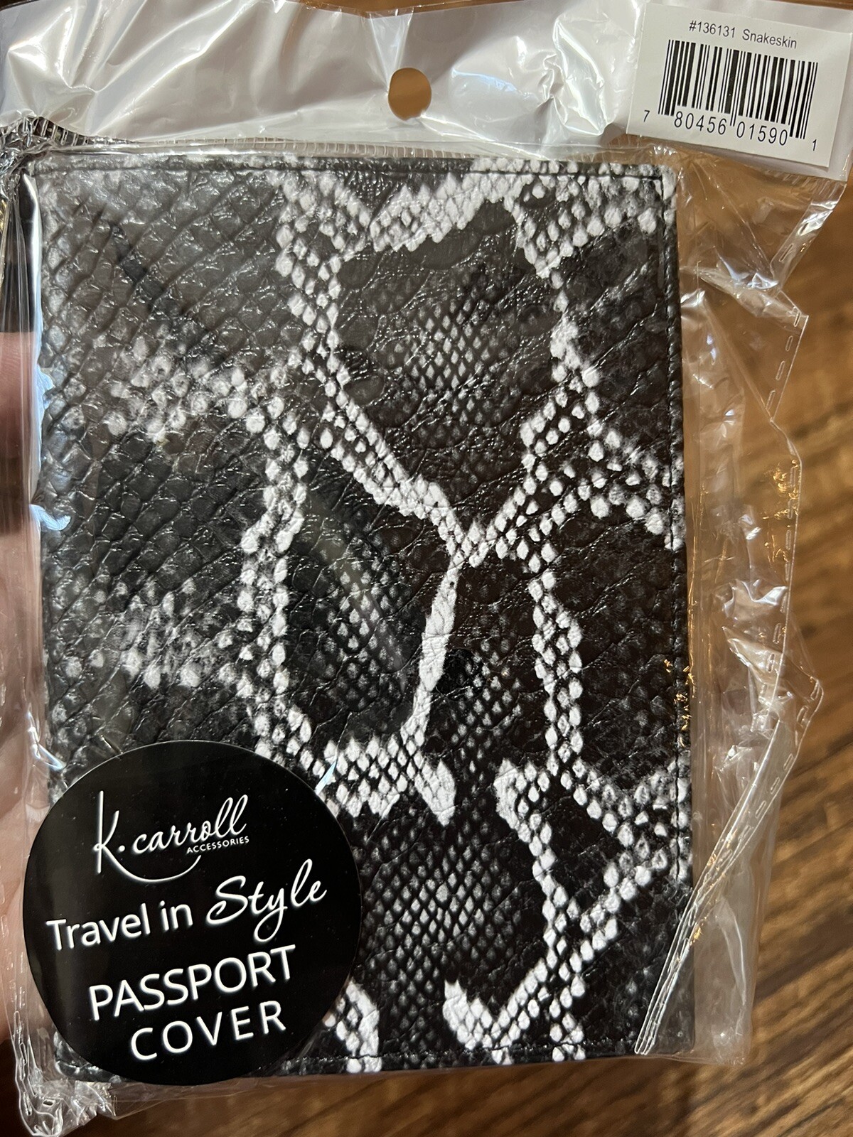 Tote Handbag K. Carroll Snakeskin NEW Vegan Leather W/ Accessories ...