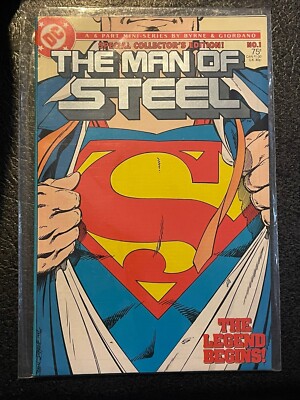 Man of Steel #1 (1986 DC Comics) Variant Cover, 1st App. Kelex ...
