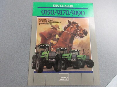 Deutz-Allis 9150 9170 9190 Tractor Brochure 8 Pages | eBay