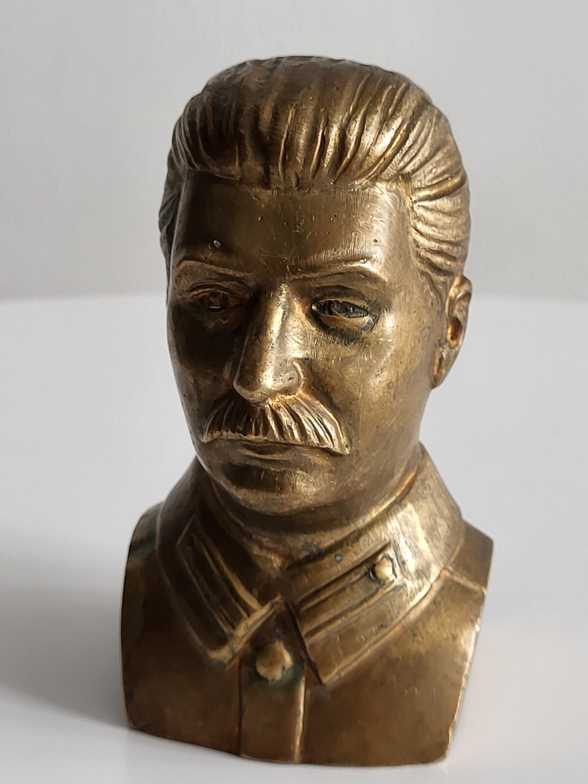 VTG, RARE WEIGHT 678g BUST STALIN, METAL BRONZE Original USSR | eBay UK