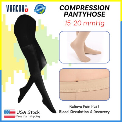 15-20 mmHg Medical Grade Compression Pantyhose Surgical Tights Edema ...