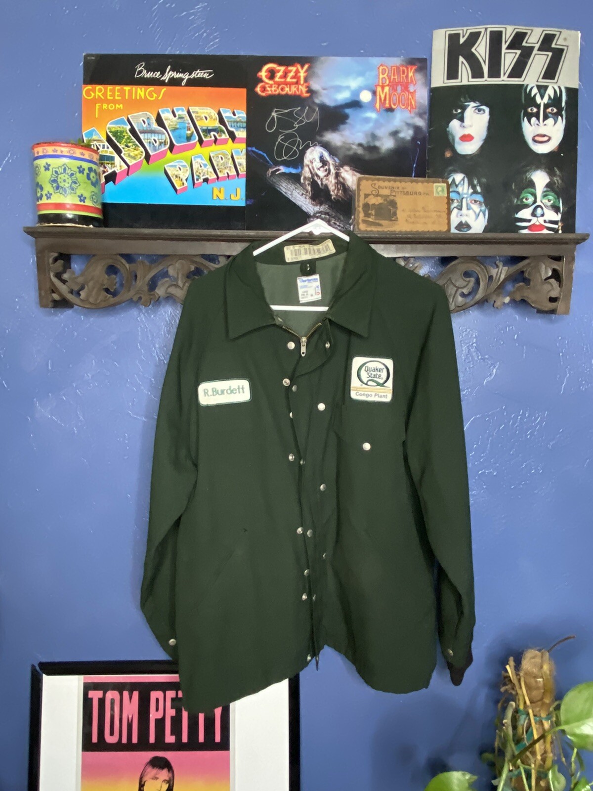 Vintage 1970s Quaker State Congo Plant Work Jacket Bl… - Gem