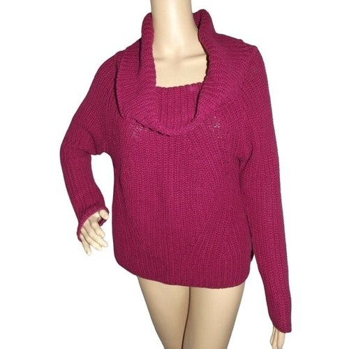 Express XS Berry Off the Shoulder Cowl Neck Sweater (XS 0-2) chunky ...