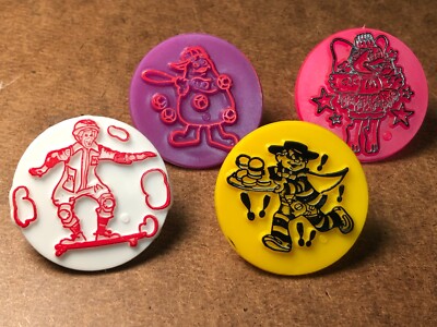 McDonalds Vintage Plastic Rings Happy Meal Toys Birdie Grimace Burglar ...