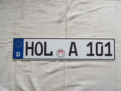 Germany European Union car license plate plastic RARE (55) | eBay