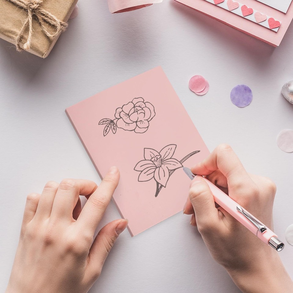 5 Pack 4x6 Pale Pink Rubber Stamp Carving Blocks Pink Rubber Carving ...