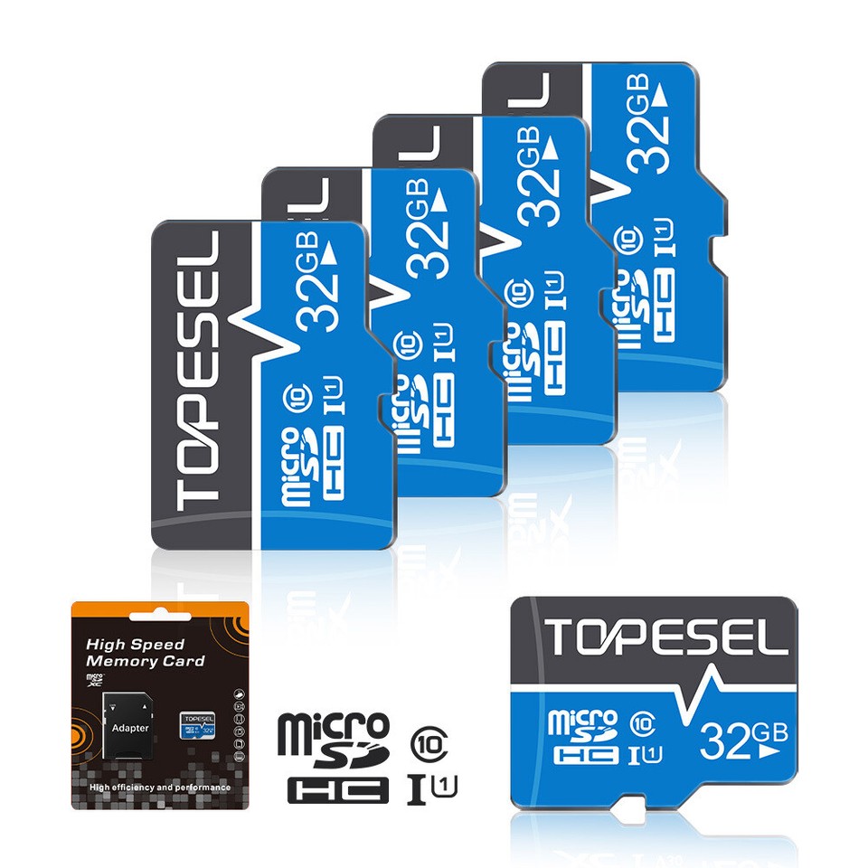 LOT Pack 32GB Ultra SDXC Memory Card Class 10 U1 TF Cards SD Cards ...