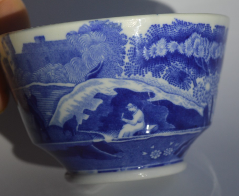 Copeland Spode Blue Italian Sugar Bowl old backstamp good condition ...