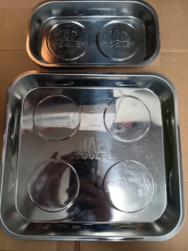 Mac Tools Stainless 2 And 4 Bay Magnetic Parts Trays. Good Cond. | eBay