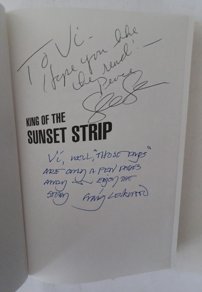 Signed x2! Steve Stevens Craig Lockwood King of Sunset Strip Mickey ...