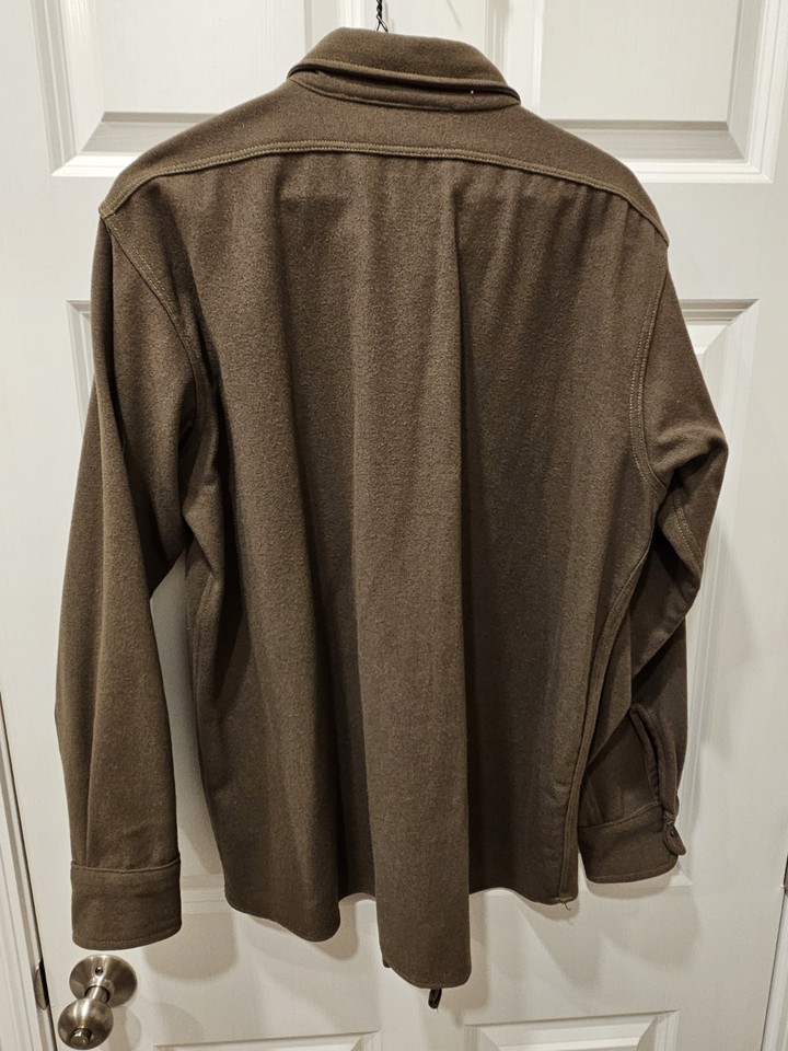 WWII US ARMY M1937 M37 WOOL ENLISTED & NCO COMBAT FIELD SHIRT MEDIUM | eBay
